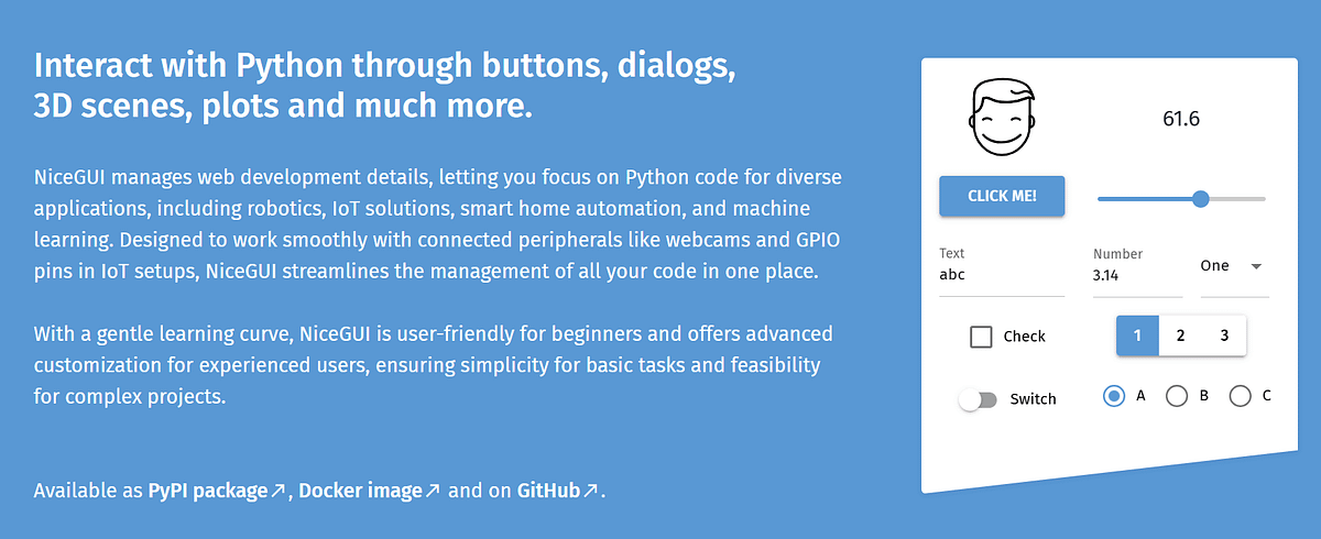 Python and NiceGUI — Building Browser-Based UIs with Pure Python | by Py-Core Python Programming ...