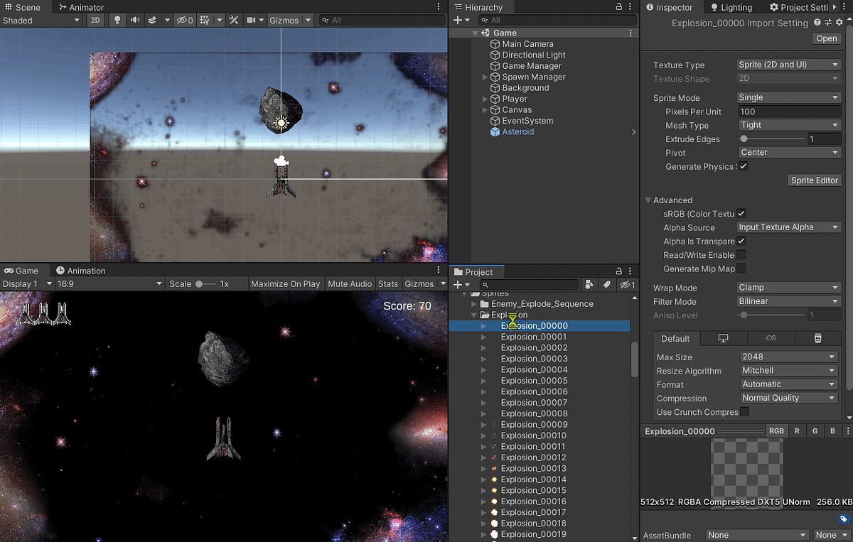 Damage VFX using Animated Sprites in Unity | by Natalia DaLomba | Medium