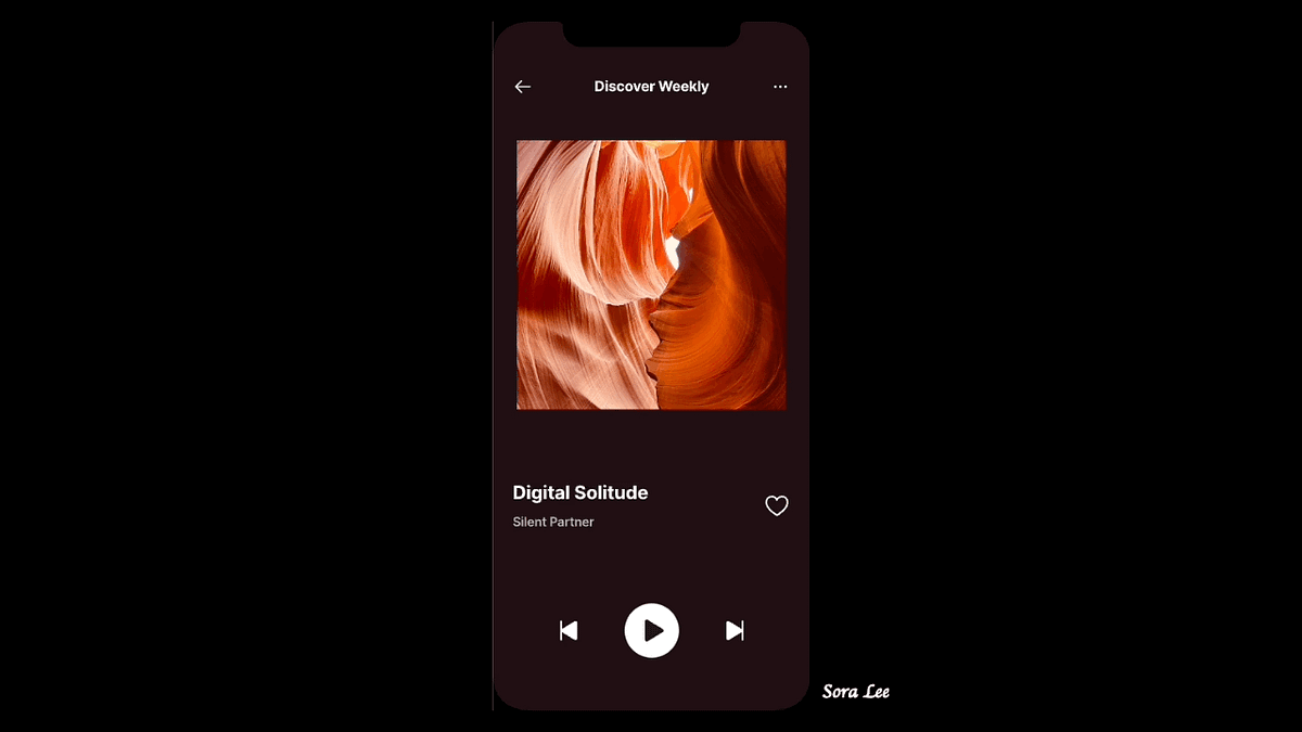 #17 Music App Prototyping using Condition: Play/Pause | Daily Design ...