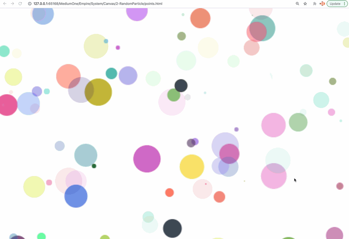 Create Random Particle Effects with Canvas | by Shuai Li | JavaScript ...
