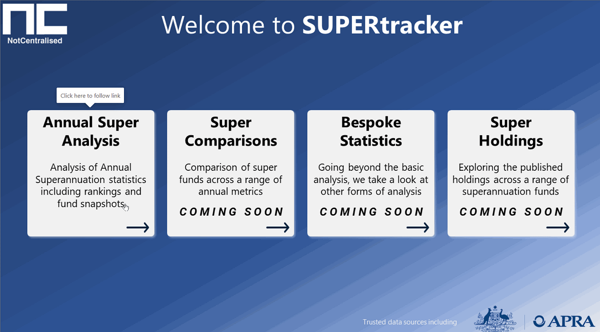 Digging into superannuation with SUPERtracker | by Mark Monfort | NotCentralised | Medium