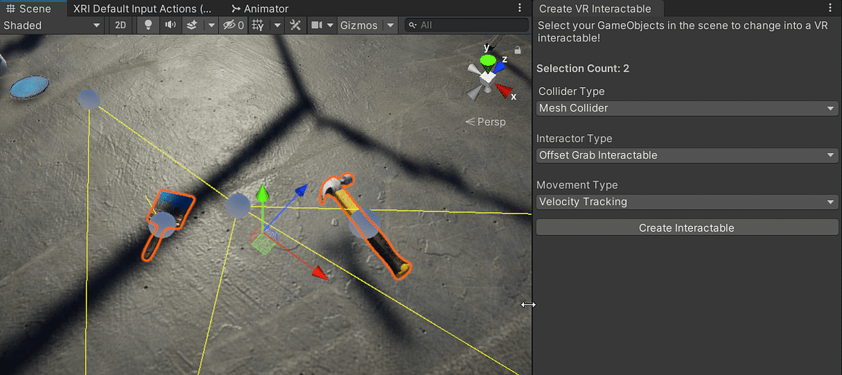 Create VR Interactions Fast With My Editor Tool | by David Brown | Medium