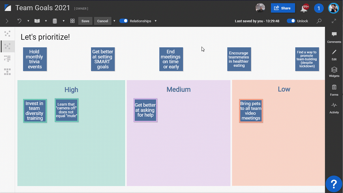 5 of the best online whiteboard tools for team collaboration | by SharpCloud Software | Medium