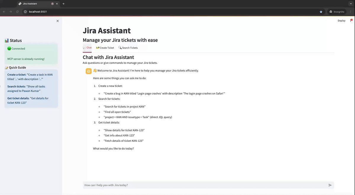 🚀 Tool Whisperer: Building a Conversational Jira Assistant with Streamlit, MCP & Gemini Pro | by ...
