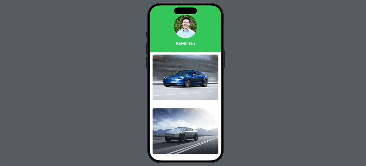 Building an animated sticky header with SwiftUI | by Kelvin Tan ...