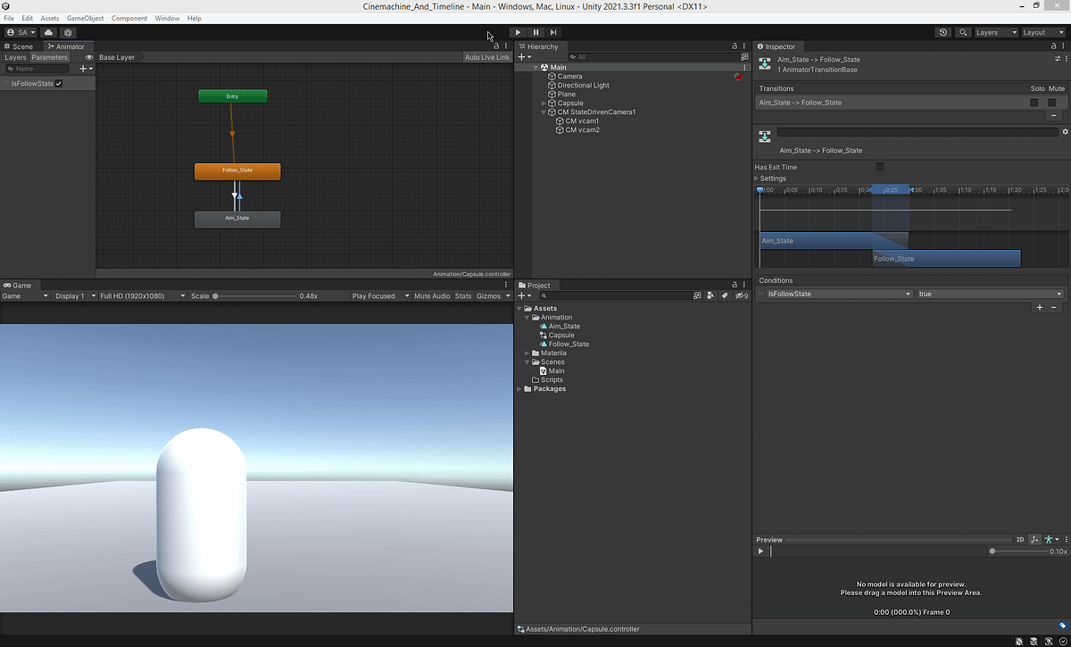 Switching Cameras Based on Animation States | by Suleiman Abdullah | Medium