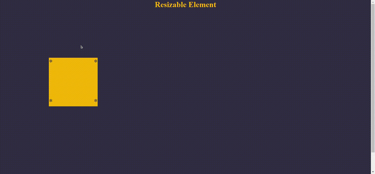 Create a resizeable element using Interact JS | by Prakhar Kapoor | Medium
