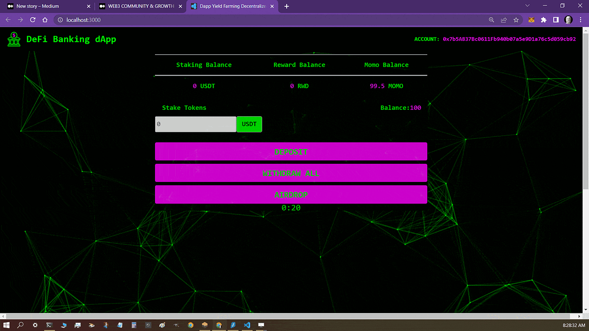 DEFI-STAKING-DAPP - WEB3 CONSULTING - Medium