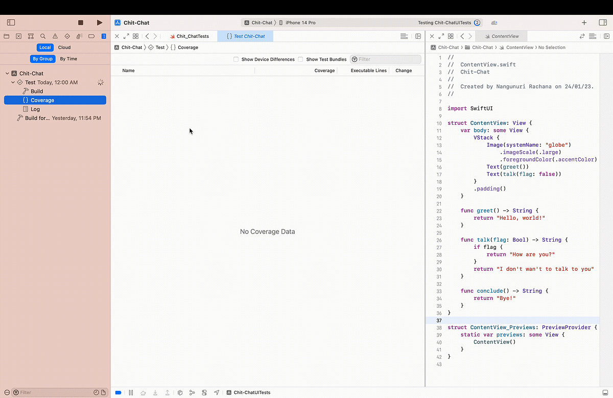 How to track Code Coverage in Xcode? | by Nangunuri Rachana | Dev Genius