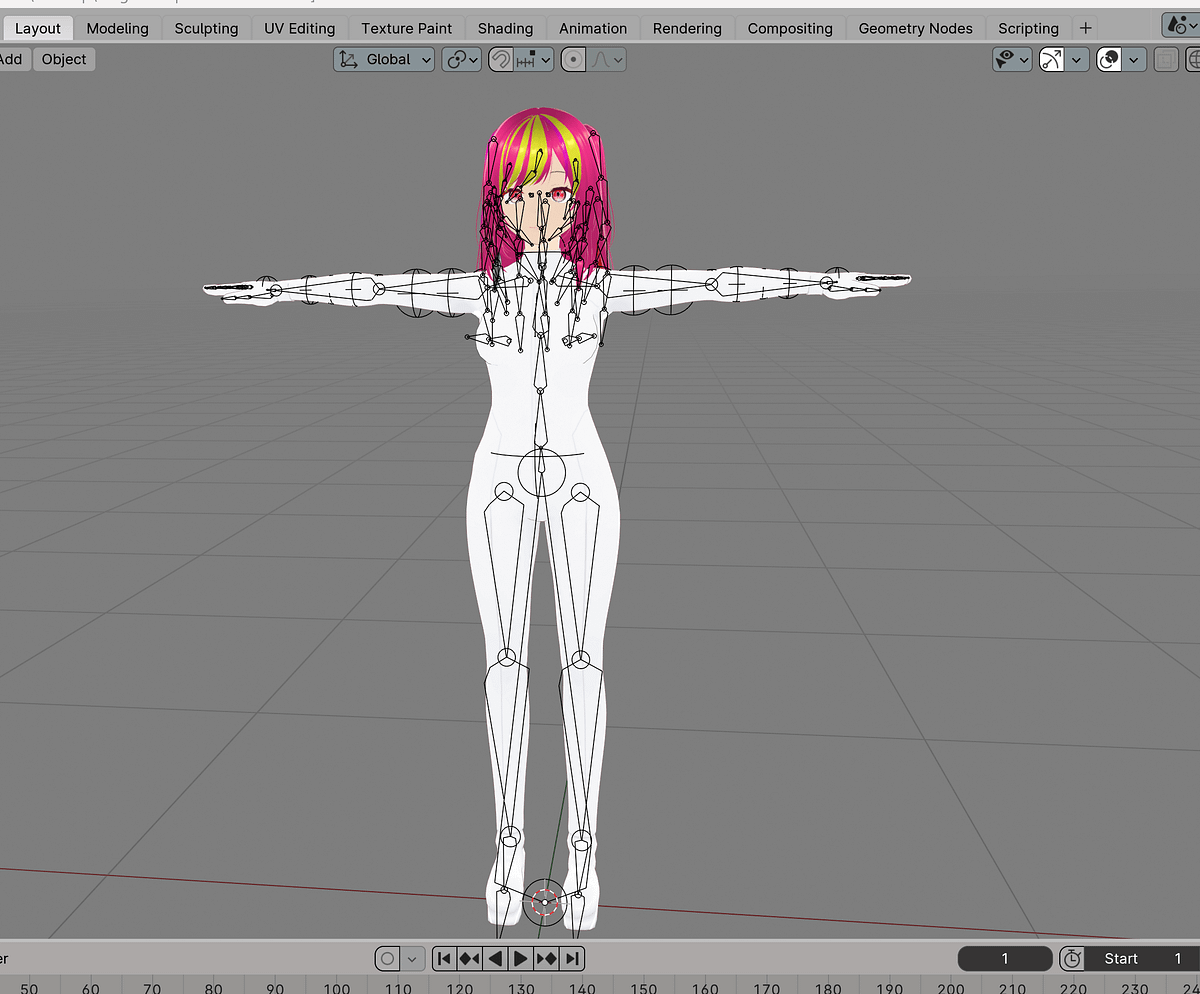 Importing Vroid Character Models into Blender for better Textures. | by ...