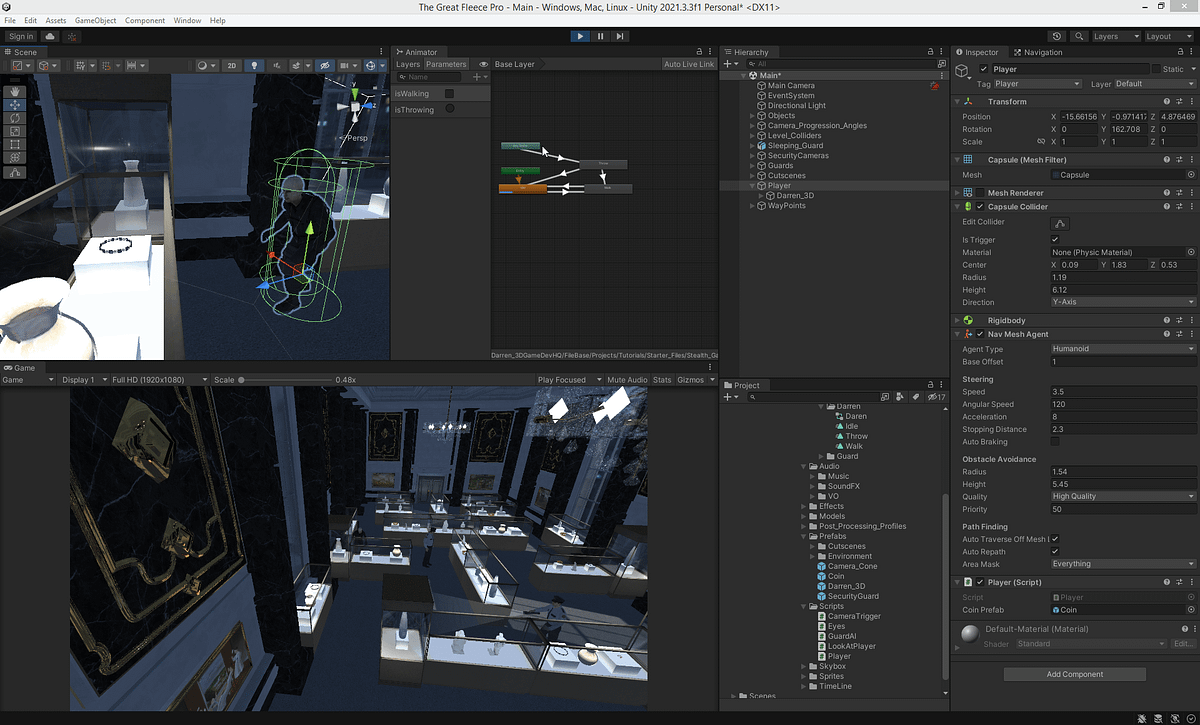 Learn to make cutscenes in unity3d by building a stealth Game. | by Suleiman Abdullah | Medium