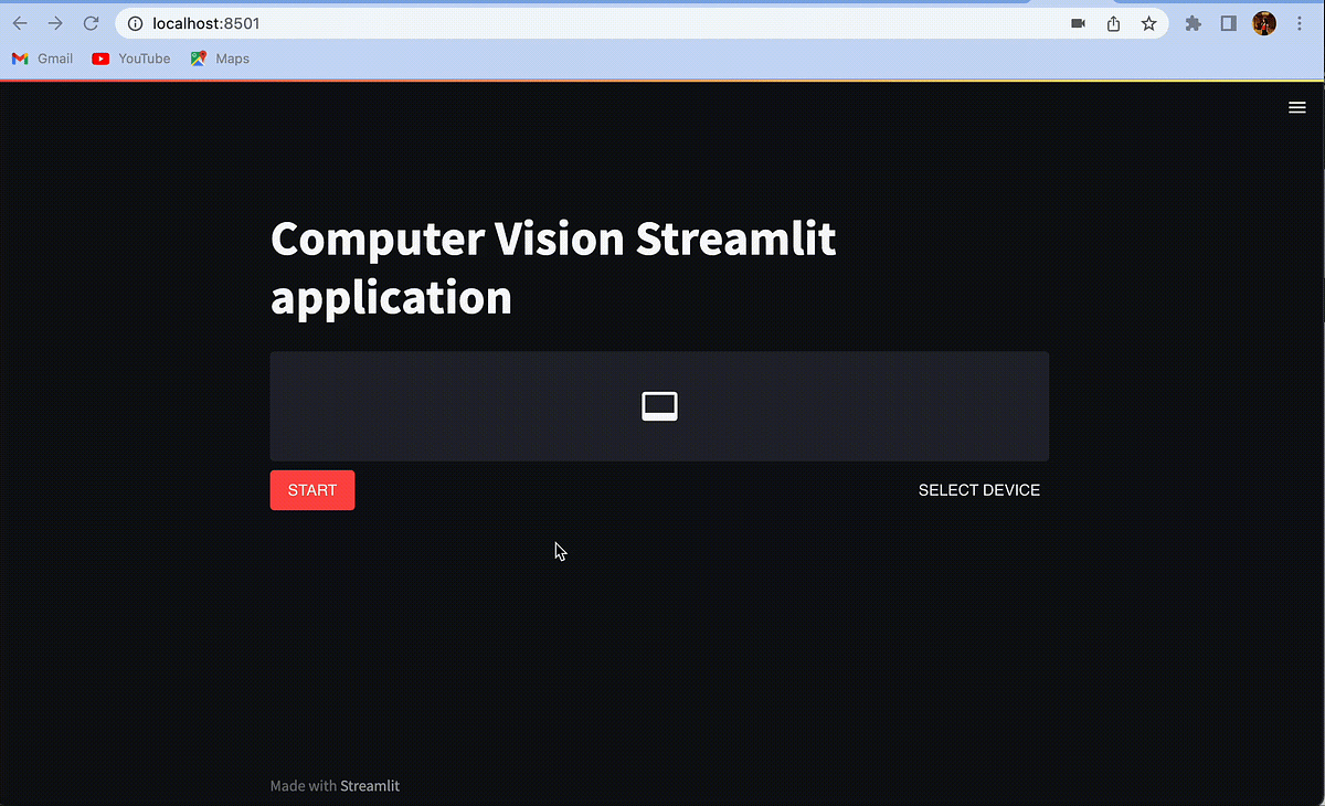 Let’s Build An Easy Computer Vision Web App with Streamlit & Streamlit-webrtc 💻 | by Kaniksha ...