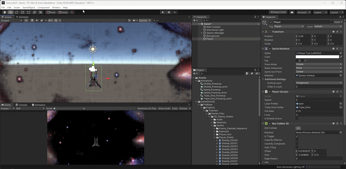 How to Enable Shields in Unity. With our game we want our player to ...