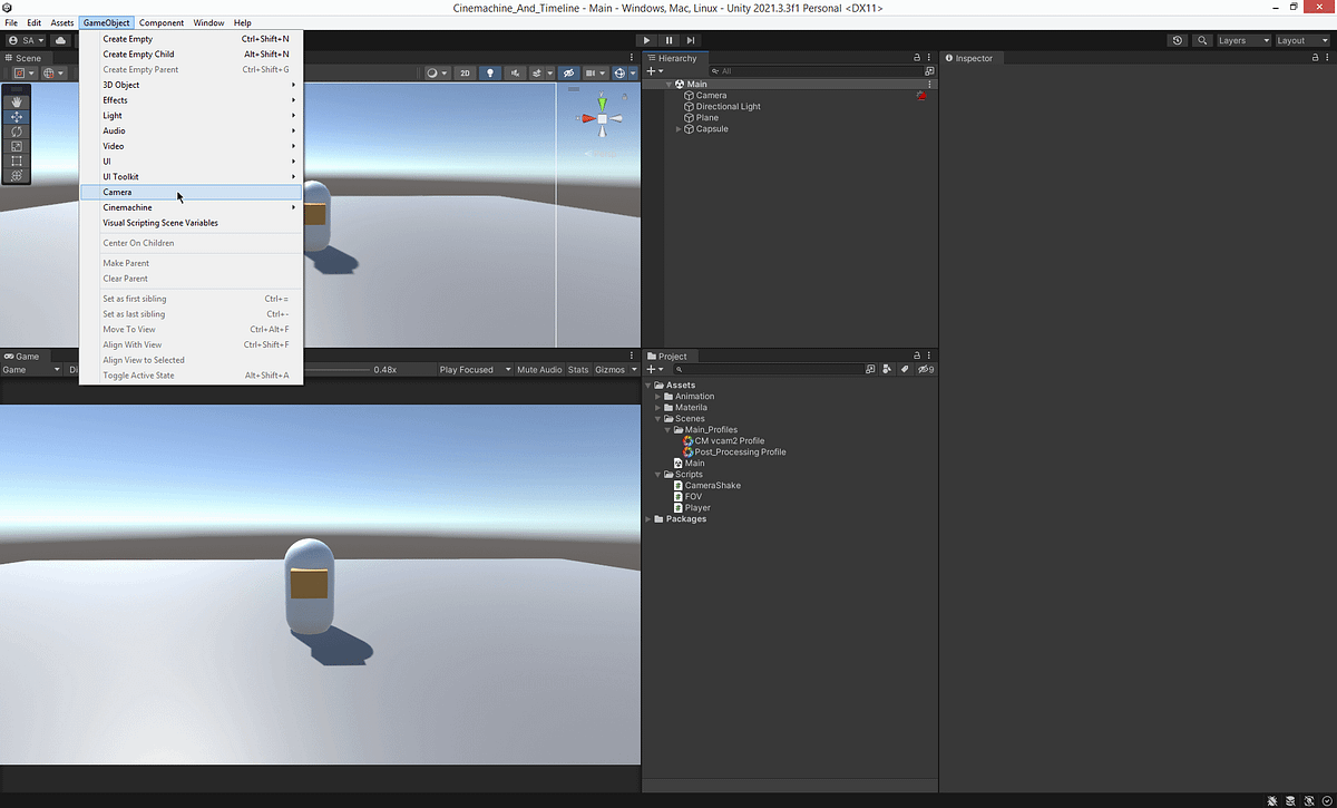 Slick Orbital Camera Movements using Free Look Cameras - Suleiman Abdullah - Medium