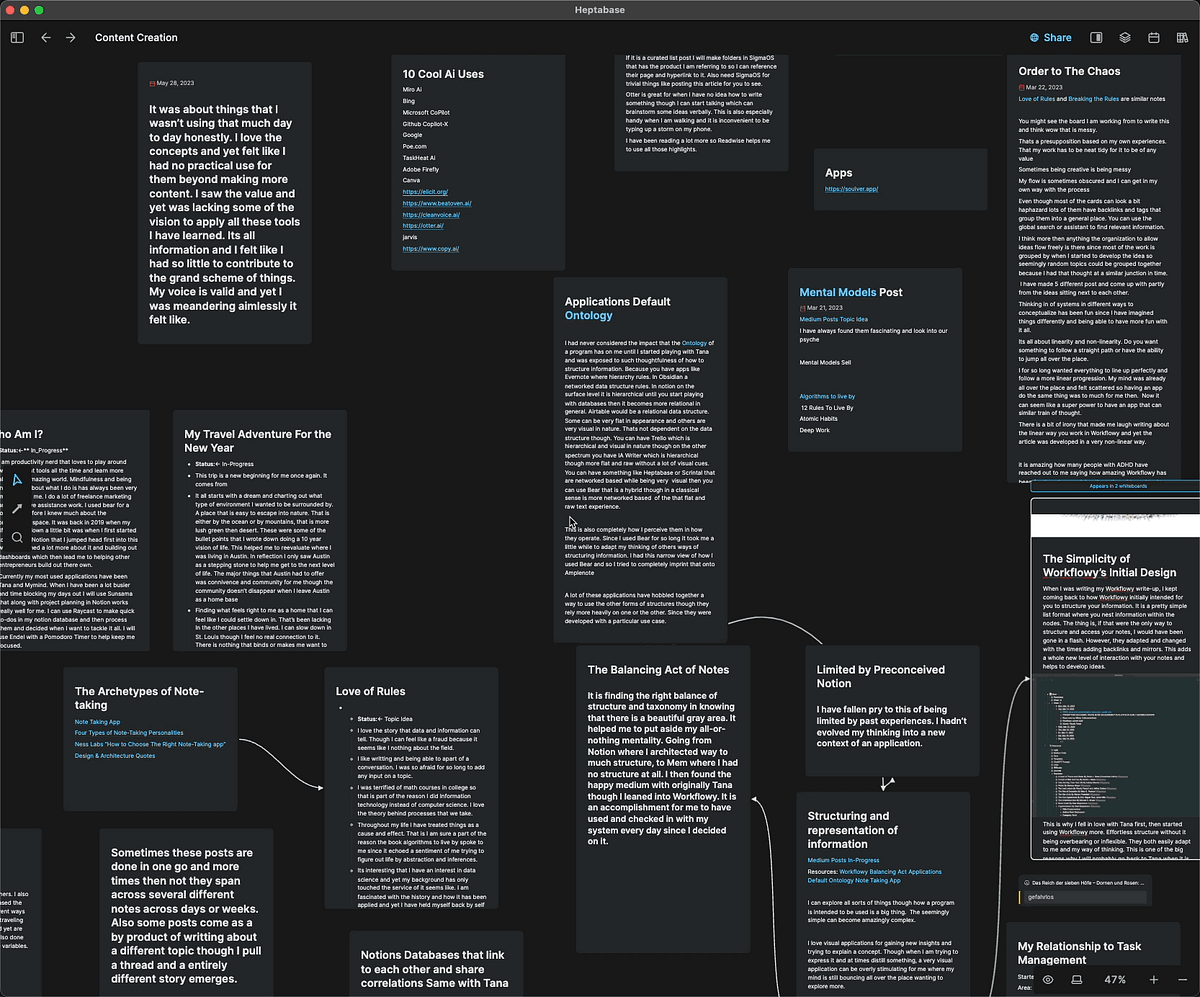 Heptabase Weekly Planner Board Template | by Clayton Miller | Personal ...