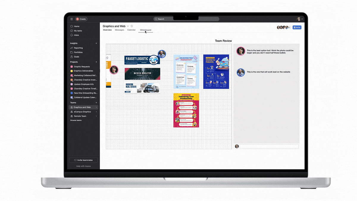 Asana Team Whiteboard Feature. Creating a new streamlined feature for ...