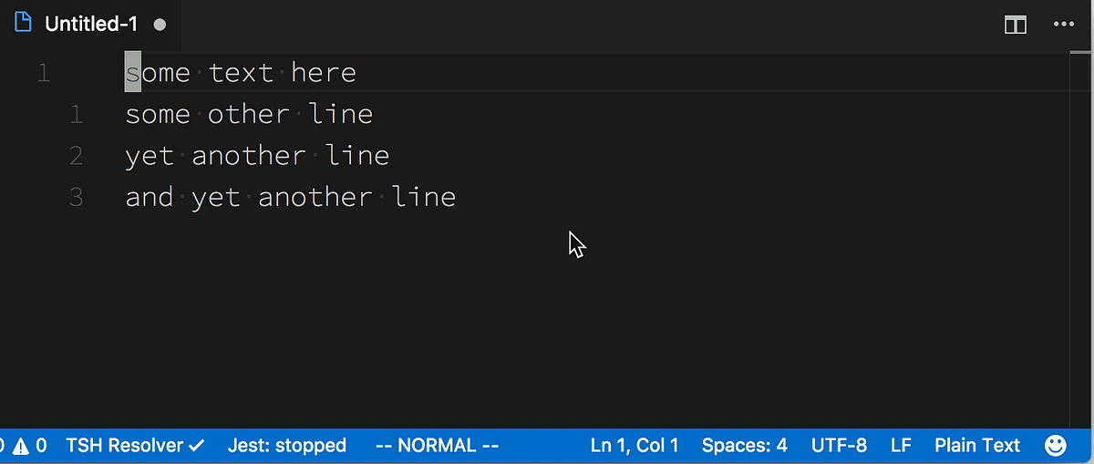 Mode Dependent Relative Line Numbers in VSCodeVim | by Ersel Aker | Medium
