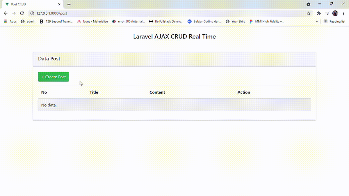 How to make Laravel 8 Ajax CRUD Real Time | Medium