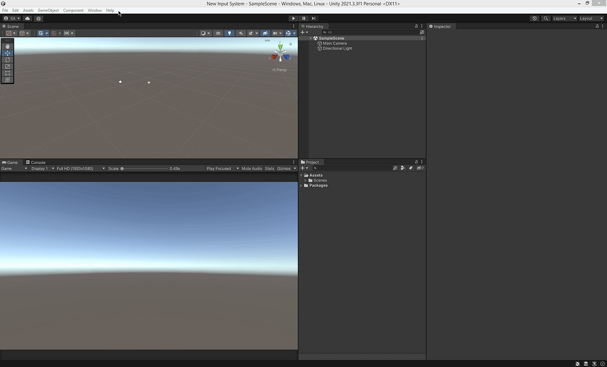 Setup New Unity Input System Objectivesetup New Unity Input System