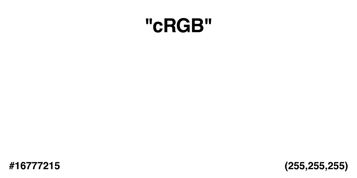 Introducing cRGB, the decentralized color space. | by cRGB (crypto RGB ...