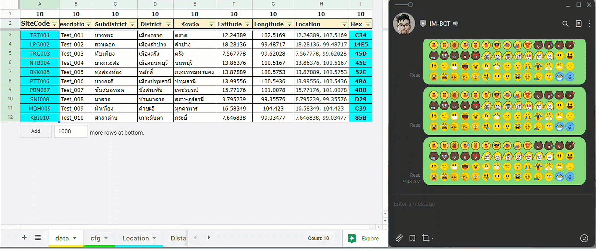 Line BOT — ตอบข้อมูลโดยดึงมาจาก Google Sheet หลาย sheet และ หลาย column | by J.Jaru | Medium