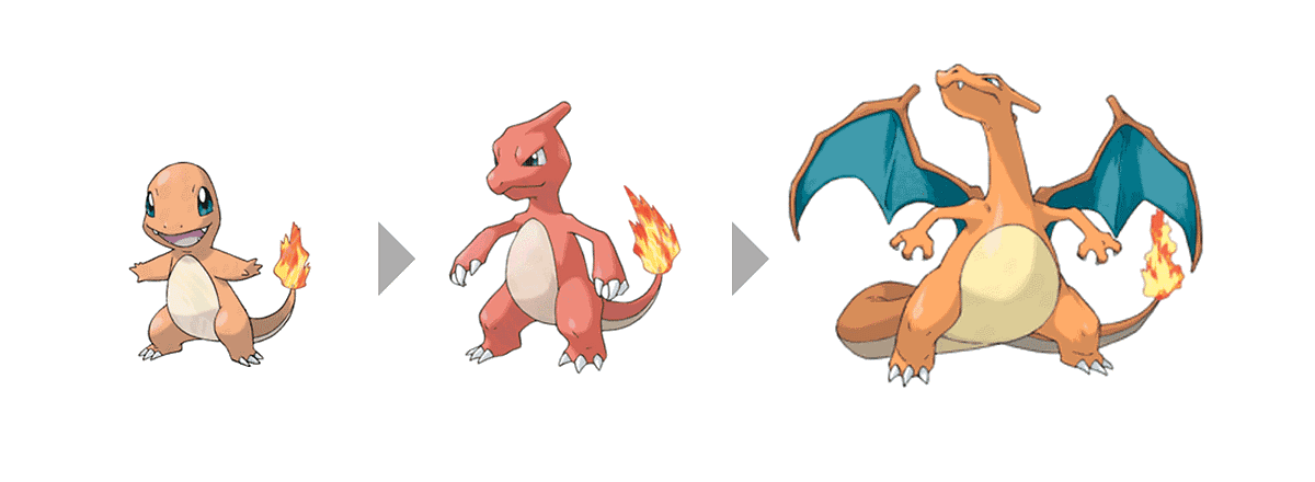 Pokemon Charizard Evolution Chart