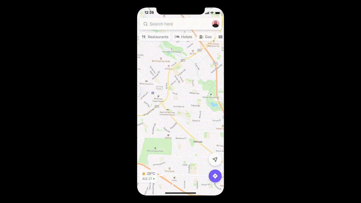 #8 Interactive Map: Pinch & Rotate, Multi-touch map | Daily Design ...