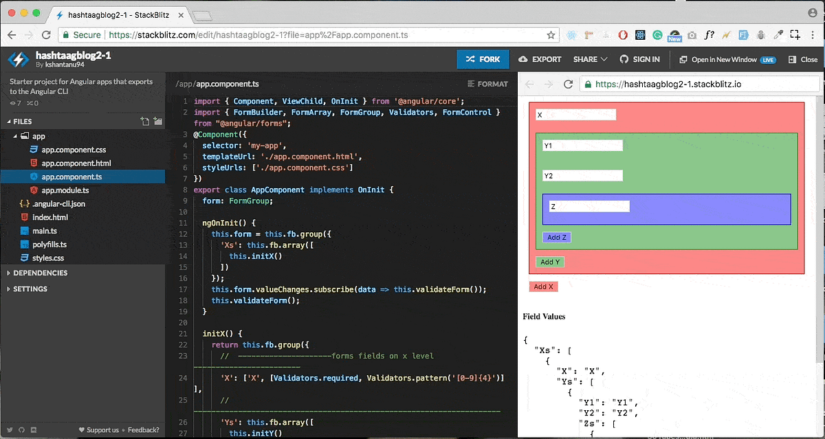 3 Levels of Nested Form Arrays including Reactive Validations — PART 1 ...