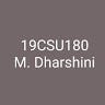 19CSU180 Dharshini M – Medium
