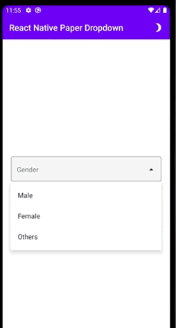 Dropdown in React Native App - Paper Drop Down - Expert App Devs - Medium