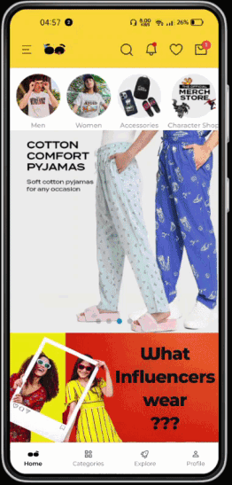 Introduce influencer curated product feature Bewakoof application to improve business metrics ...