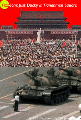 Just Ducky in Tiananmen Square. Fizzdom.com celebrates the ongoing ...