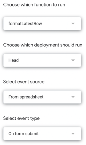 Sheets & Apps Script — Automatically format rows for form responses | by Baz Roberts | Medium