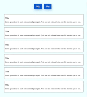 Grid to List Toggle using CSS Grid | by Jennifer Bland | Medium