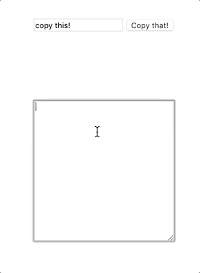 Copy to clipboard using JavaScript | by Dan Fyfe | Medium