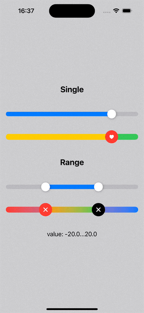 SwiftUI: Custom Slider (Single, Range, and Custom Styles)! | by Itsuki | Level Up Coding