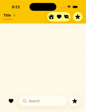 SwiftUI: Toolbar Customization. Subtitle, items (group, system item ...
