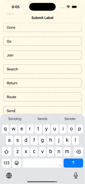 Little SwiftUI Tip: Custom Keyboard Submit Button Label | by Itsuki ...