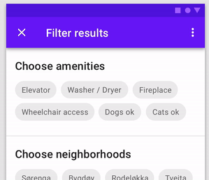 Android material component: Filter and choice chips | by Андрей Нетяга ...