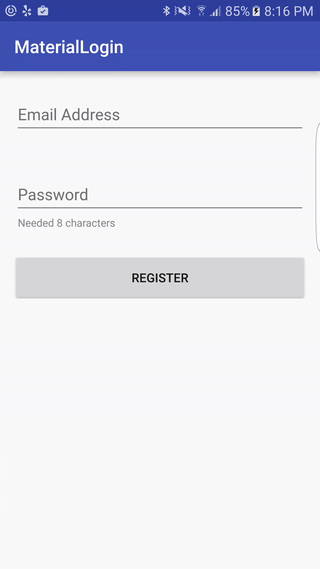 Material Login … with Helper Text | by Elye - A Dev By Grace | Mobile ...