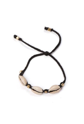 Best Minimalist Cowrie Shell Black Thread Anklet-Saagah | by saagah ...