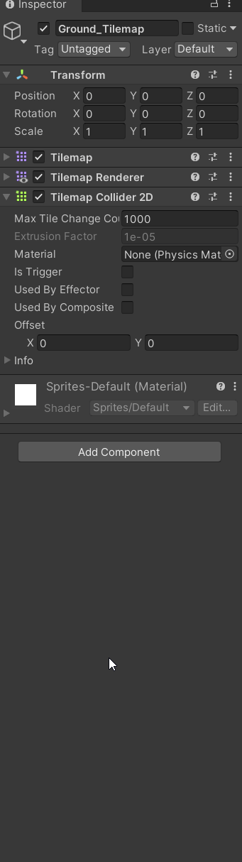 Quick tip — Tilemap Colliders — Using Tilemap in Unity — part 4 | by Luke Duckett | Medium