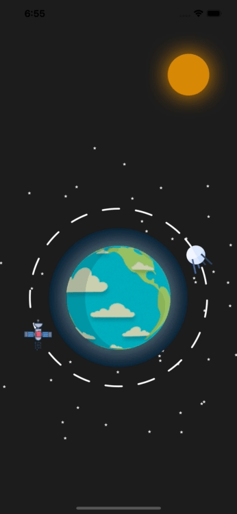 Satellite animation using GIF in SwiftUI | by Dheeru | Geek Culture ...