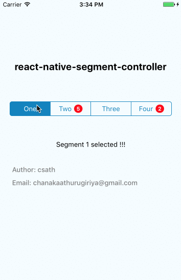 React-native segment controller. For the people who look for more cool ...