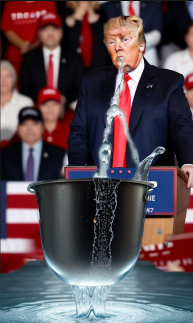 Will the drip-drip-drip of Trump being Trump overflow his bucket and ...