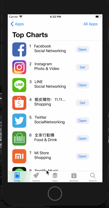 製作一頁精美的 App 畫面(App Store Top Charts) | by Richard Chen | 彼得潘的 Swift iOS ...