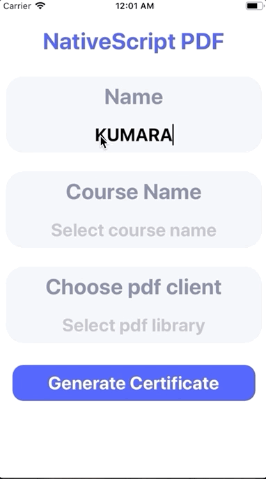 Pdf Generation In Nativescript Using Javascript Libraries By Kumaran 6425