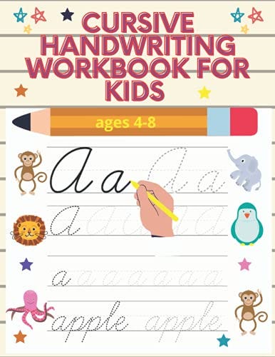 GET EBOOK EPUB KINDLE PDF cursive handwriting workbook for kids age 4-8 ...