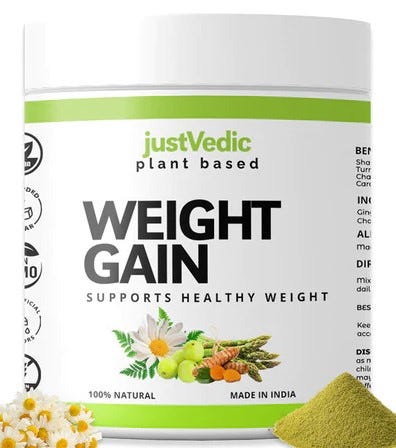 Justvedic Weight Gain Drink Mix. Unlocking the Secrets to Healthy ...